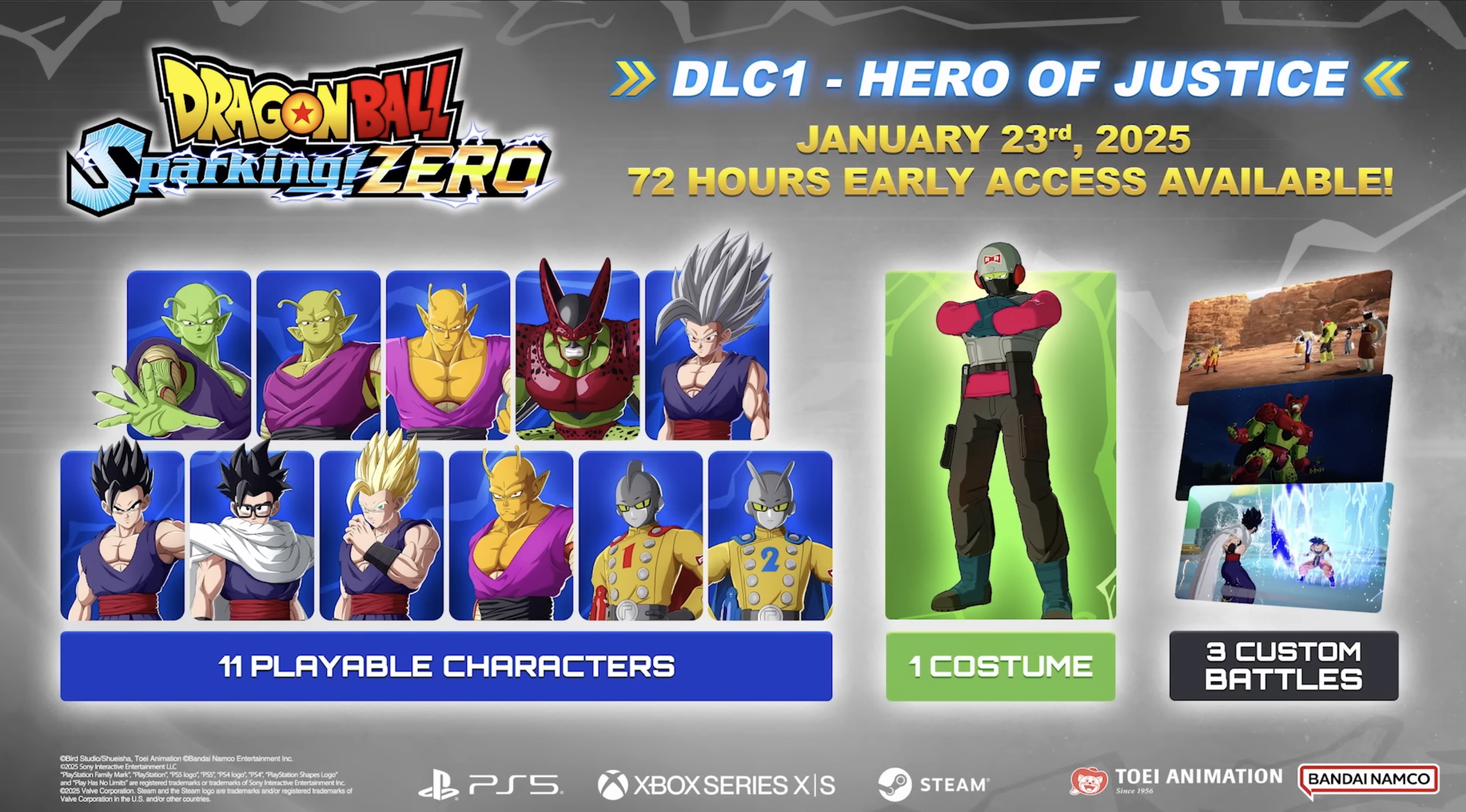 onpsx - Dragon Ball: Sparking! Zero - Hero of Justice DLC Ankündigung